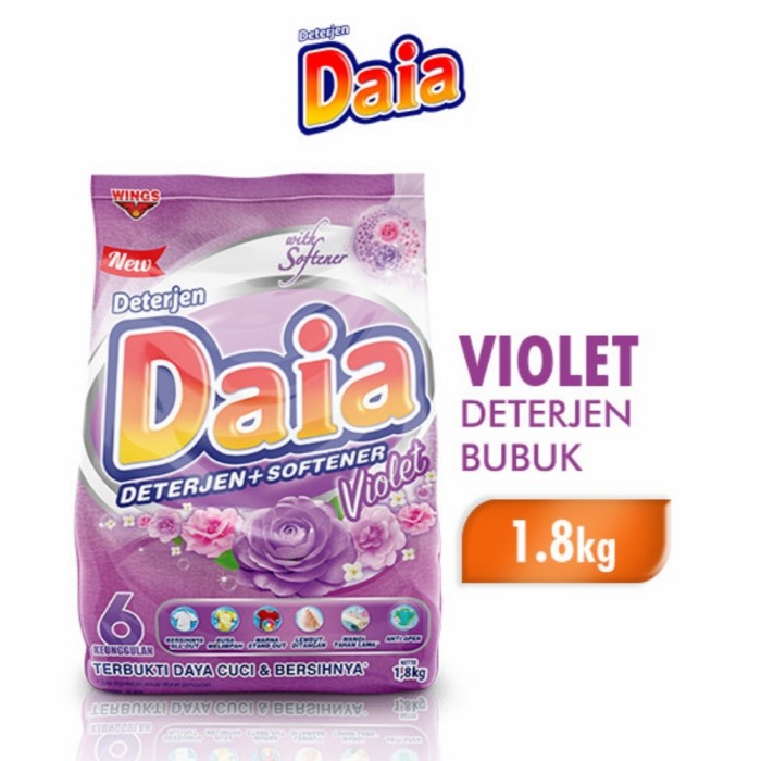 Jual DAIA Detergent Bubuk 1,8 Kg | Shopee Indonesia