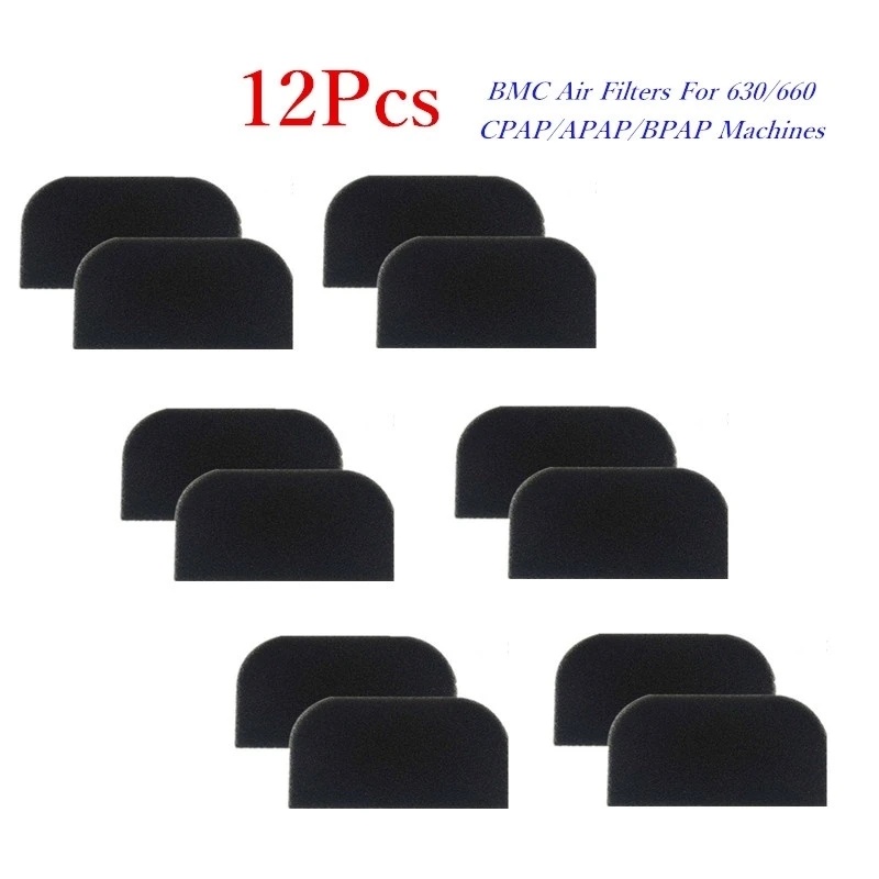 Jual CPS 12Pcs BMC Air Filters for 630/660 CPAP /APAP/BPAP Machines ...