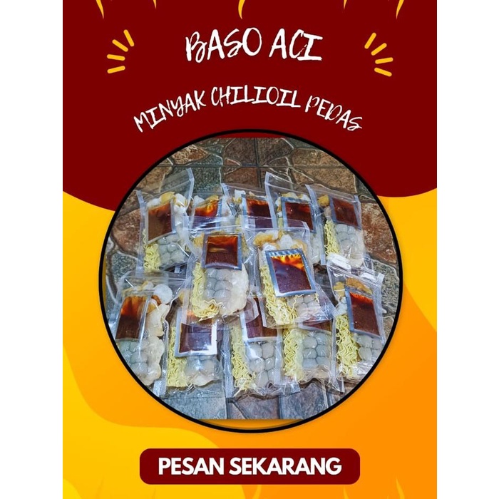 Jual 12 BUNGKUS BASO ACI SUPER + MIE EXTRA MINYAK PEDAS CHILI OIL QUEEN ...