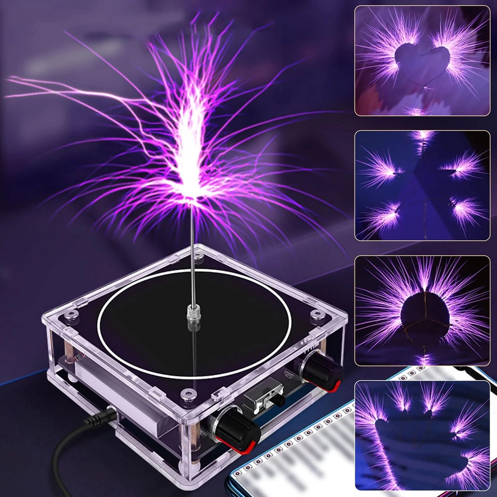 Jual Bluetooth-compatible Music Tesla Coil AC110-240V 120W Palm Tesla ...