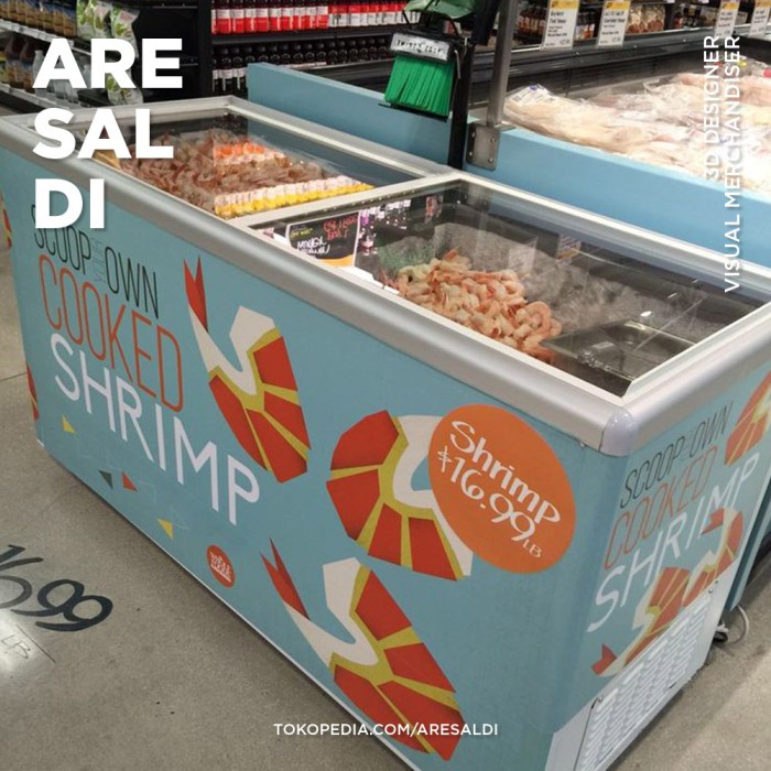 Jual Stiker Freezer Ice Cream Daging Frozen Food Chest Showcase Merk ...