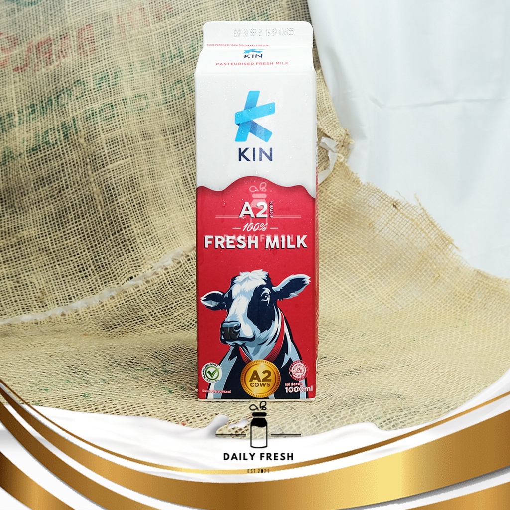 Jual KIN A2 FRESH MILK FULL CREAM KIN SUSU SEGAR 1 LITER | Shopee Indonesia