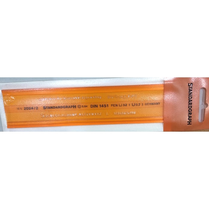 Jual ATKJaya- Mal Huruf / Penggaris Huruf 2mm Standardgraph Germany ...