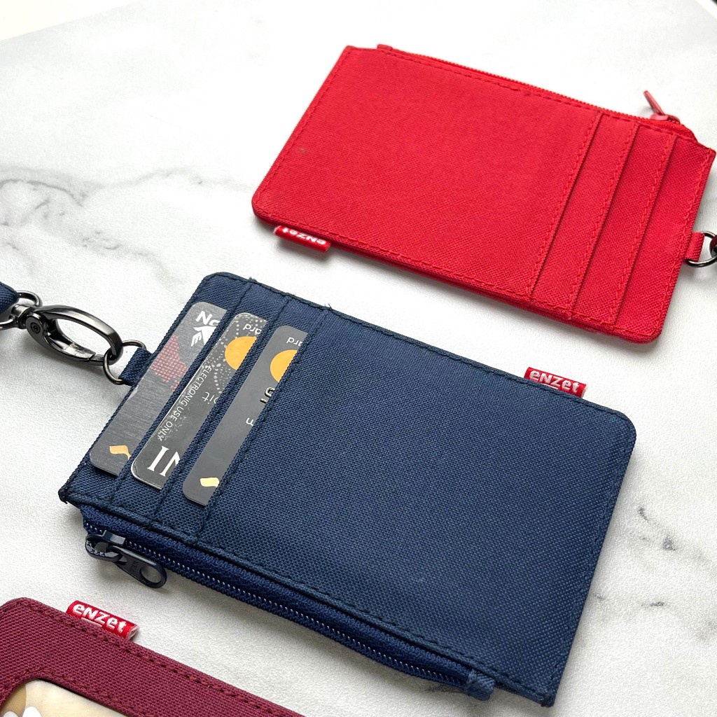 Jual Id Card Holder Hanging Wallet Name Tag Kartu Lanyard Zipper Polos ...