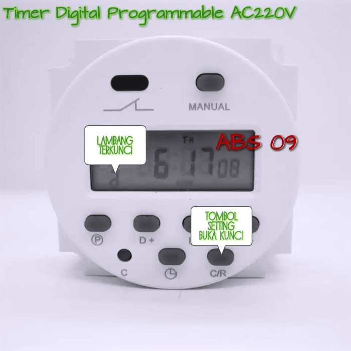 Jual TOP TIMER DIGITAL SAKLAR OTOMATIS ALAT ON OFF LAMPU LISTRIK AC220V ...