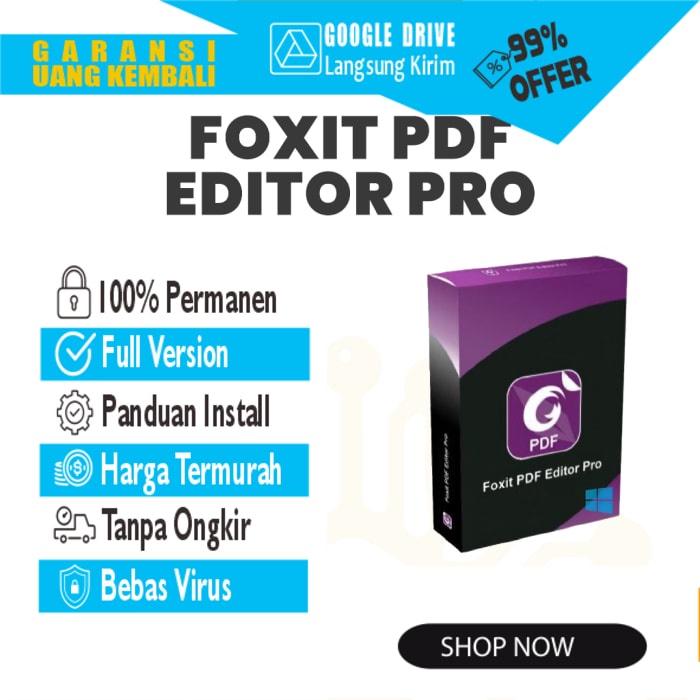 Jual Bs Rquest Mac/Win Foxit Pdf Editor Pro Membuat, Mengelola, Mengonversi, Dan Mengedit ...