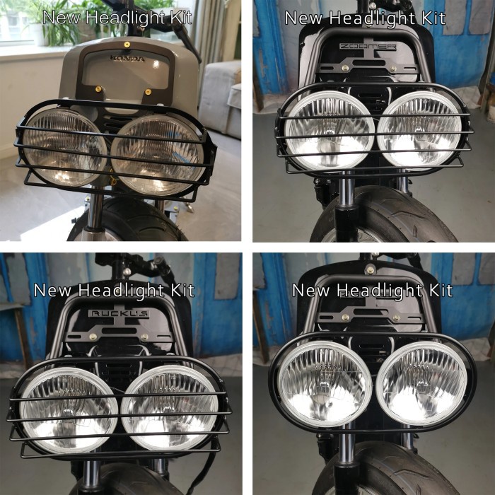 Jual Ruckus 5" Headlight Kits For Honda Zoomer NPS50 AF58 Headlamp GY6 ...