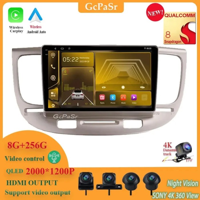 Jual Android 13 Qualcomm snapdragon Car radio stereo multimedia player ...
