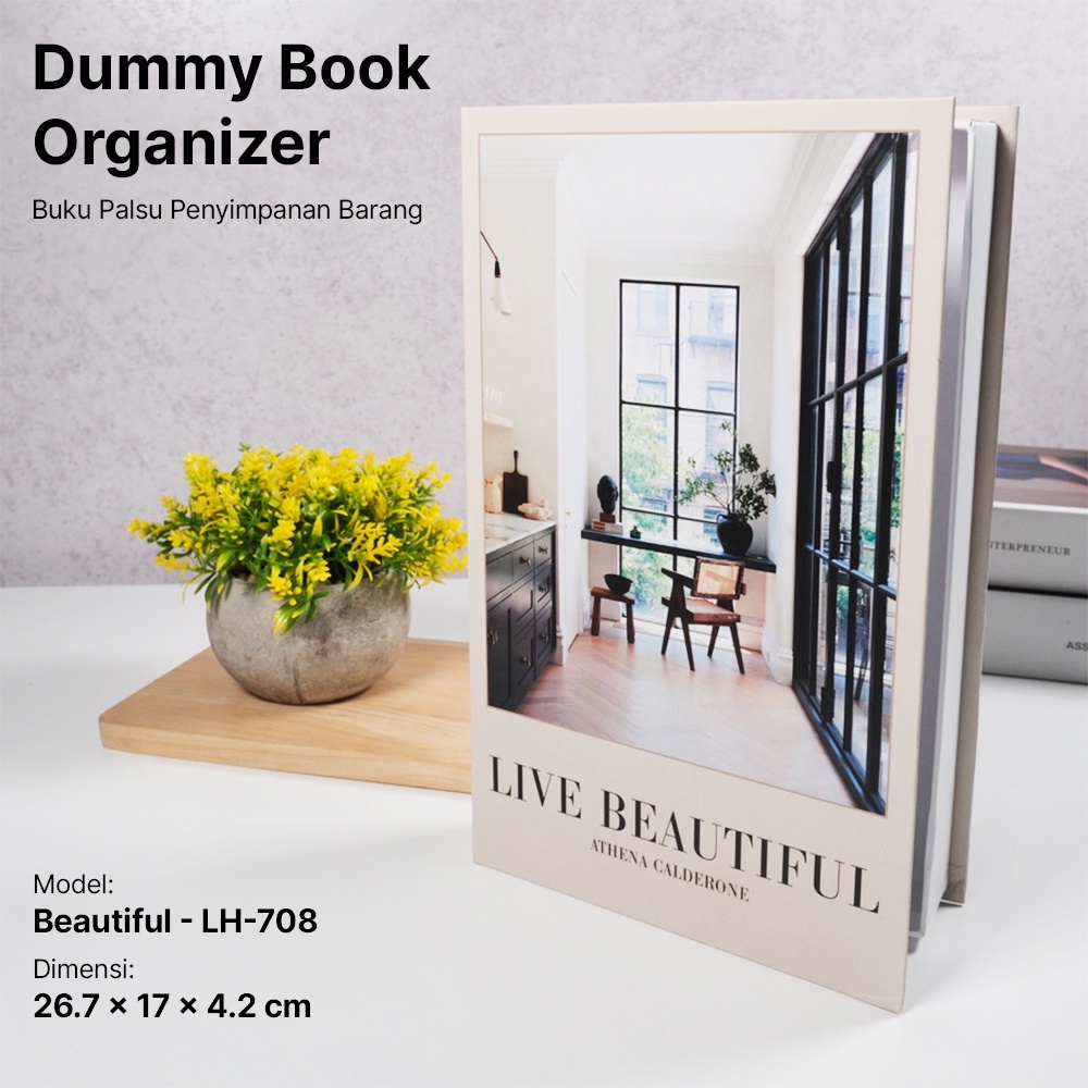 Jual VILEAD Buku Palsu Pajangan Penyimpanan Barang Dummy Book Organizer ...