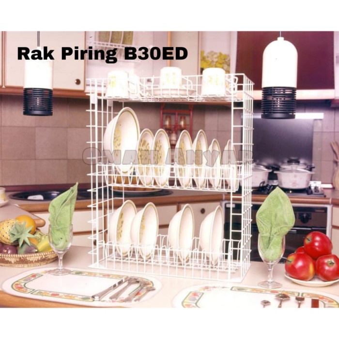 Jual Rak Piring 3 Susun dan Tatakan tipe B 30 ED+T merk Modelline ...
