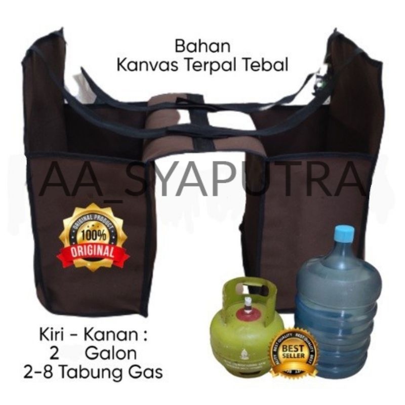 Jual NASIONAL PRODUCT Tas Motor Kurir Kanvas Terpal Muatan Galon Gas ...
