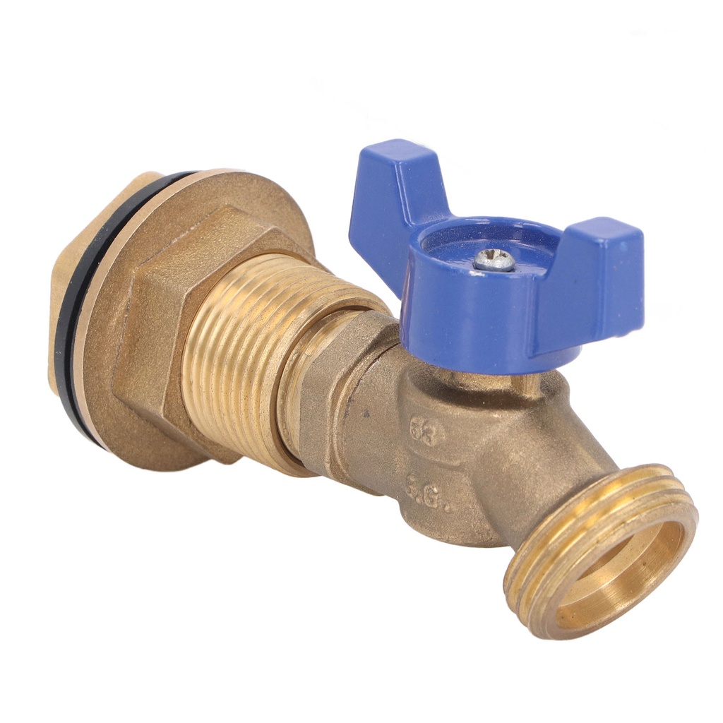 Jual Brass Ball Valve Quarter Turn Water Tank Spigot Rain Barrel Valve ...