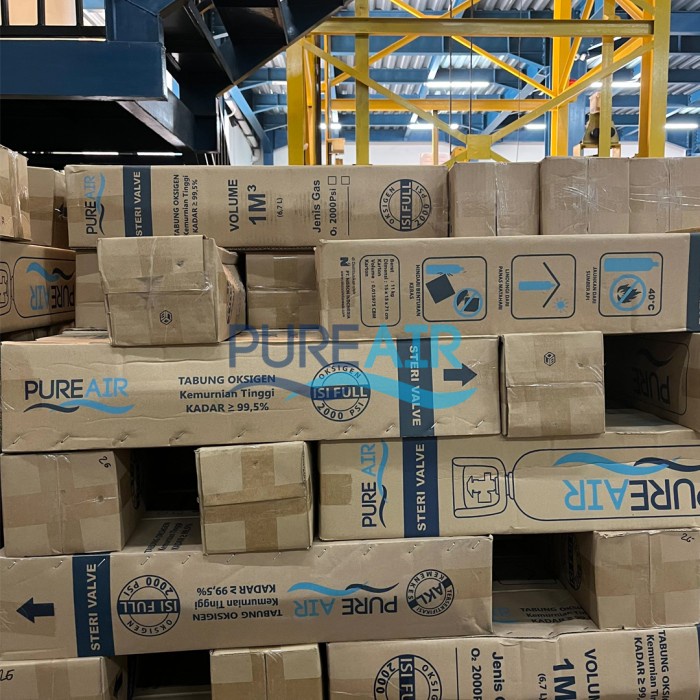 Jual Tabung Oksigen / Tabung O2 Merk Pure Air - 1M3 (isi oksigen ...