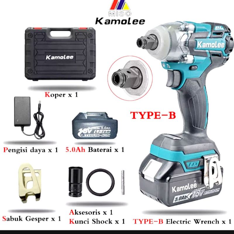 Jual KAMOLEE IMPACT WRENCH DTW285 DTW 285 CORDLESS 18V MAKITA | Shopee ...