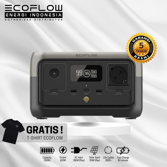 Jual PREMIUM ECOFLOW RIVER 2 Portable Power Station Genset Listrik ...