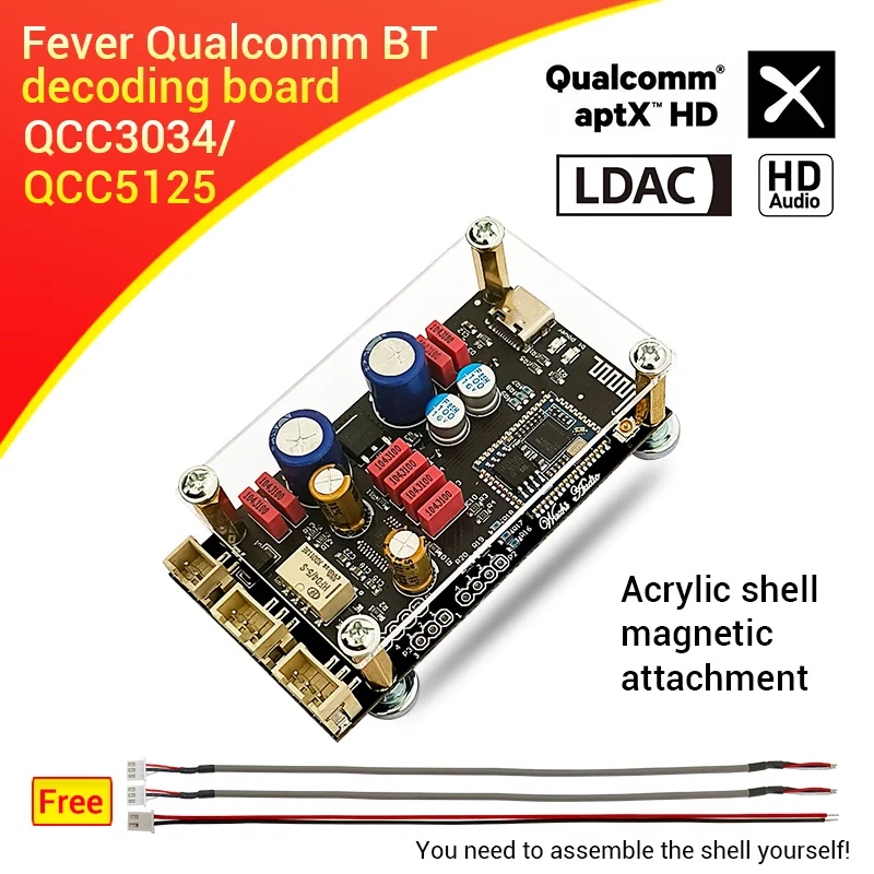 Jual Aptx Hd Qcc5125 Ldac Wireless Adapter Bluetooth 5.1 Receiver Board ...