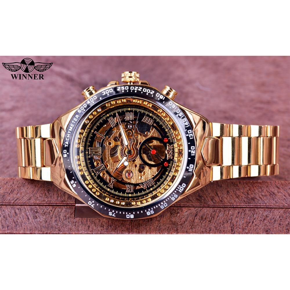 Jual Winner Mechanical Sport Design Bezel Fashion Watch Mens Watches ...