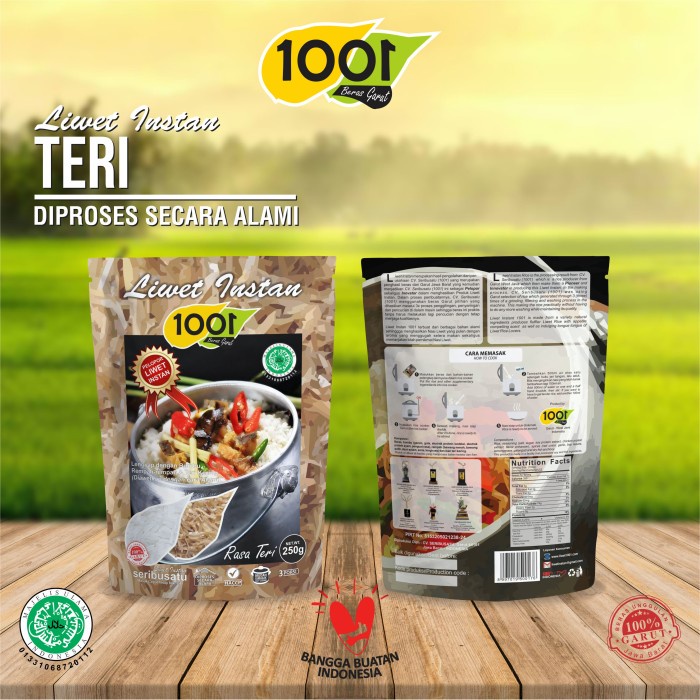 Jual Nasi Instan 1001 - Liwet Teri 250 Gram | Shopee Indonesia