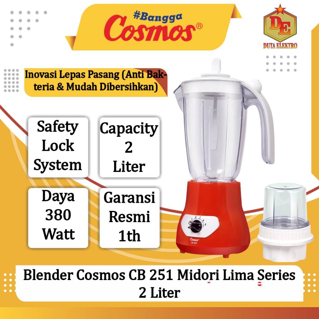 Jual Blender Cosmos CB 251 Midori Lima Series 2 Liter | Shopee Indonesia