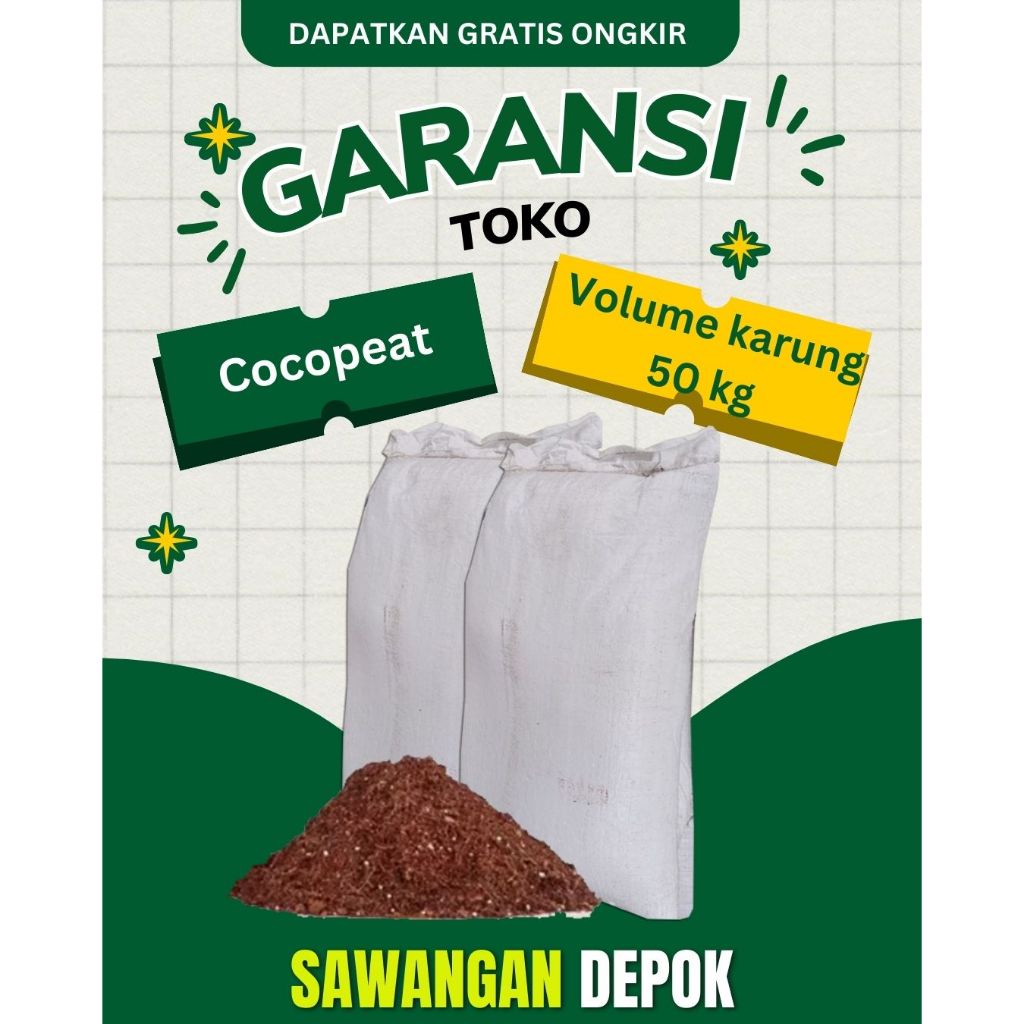Jual Media Tanam Cocopeat Karung Beras Besar 50 Volume Bukan Kg +- 15 ...
