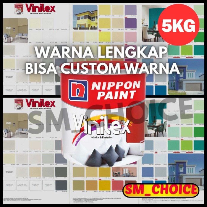 Jual [PART 2] VINILEX 5 KG NIPPON PAINT CAT TEMBOK INTERIOR & EKSTERIOR ...