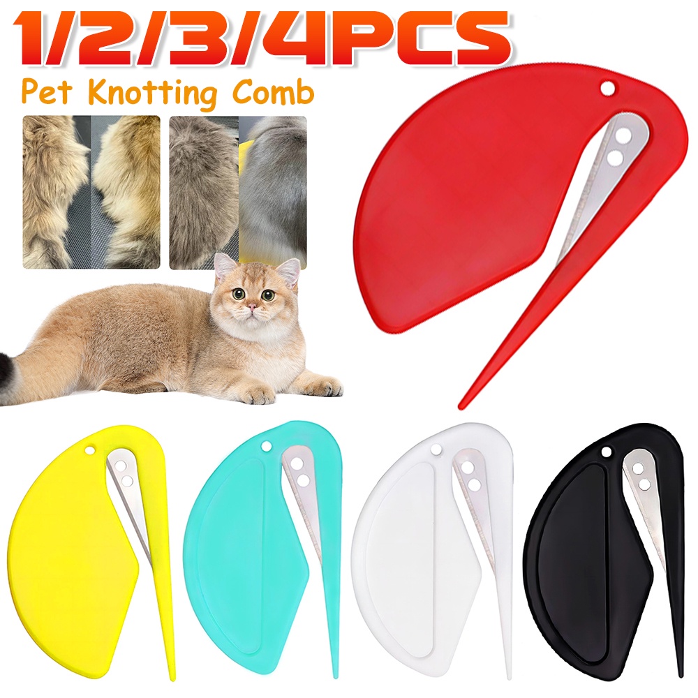 Jual Pet Knotting Comb Cat Hair Remover Puppy Dog Comb Cat Hair Fur ...