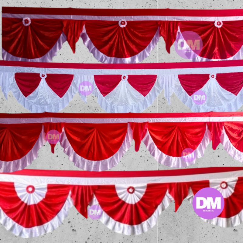 Jual DEMARSEL Bendera Merah putih polos Background polos kipas bendera ...