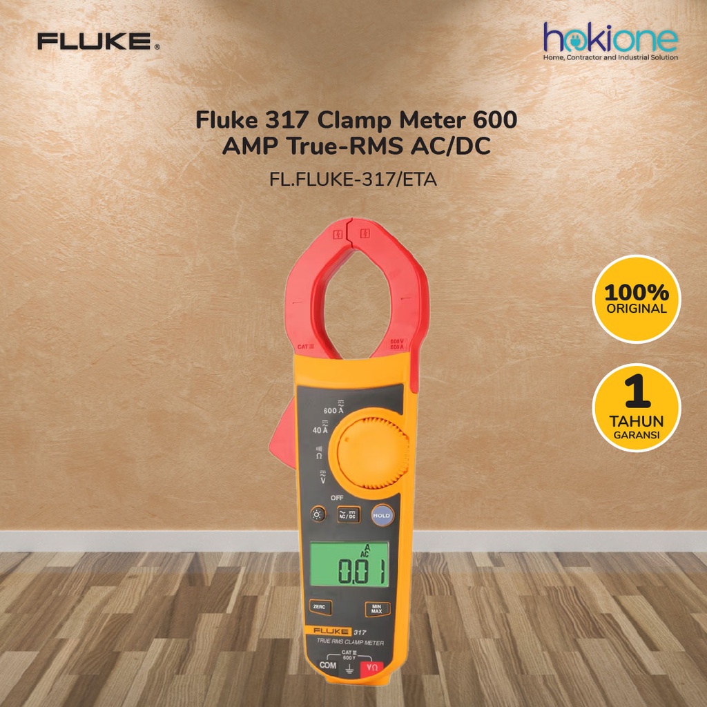 Jual Fluke 317 Clamp Meter 600 AMP True-RMS AC/DC | Shopee Indonesia