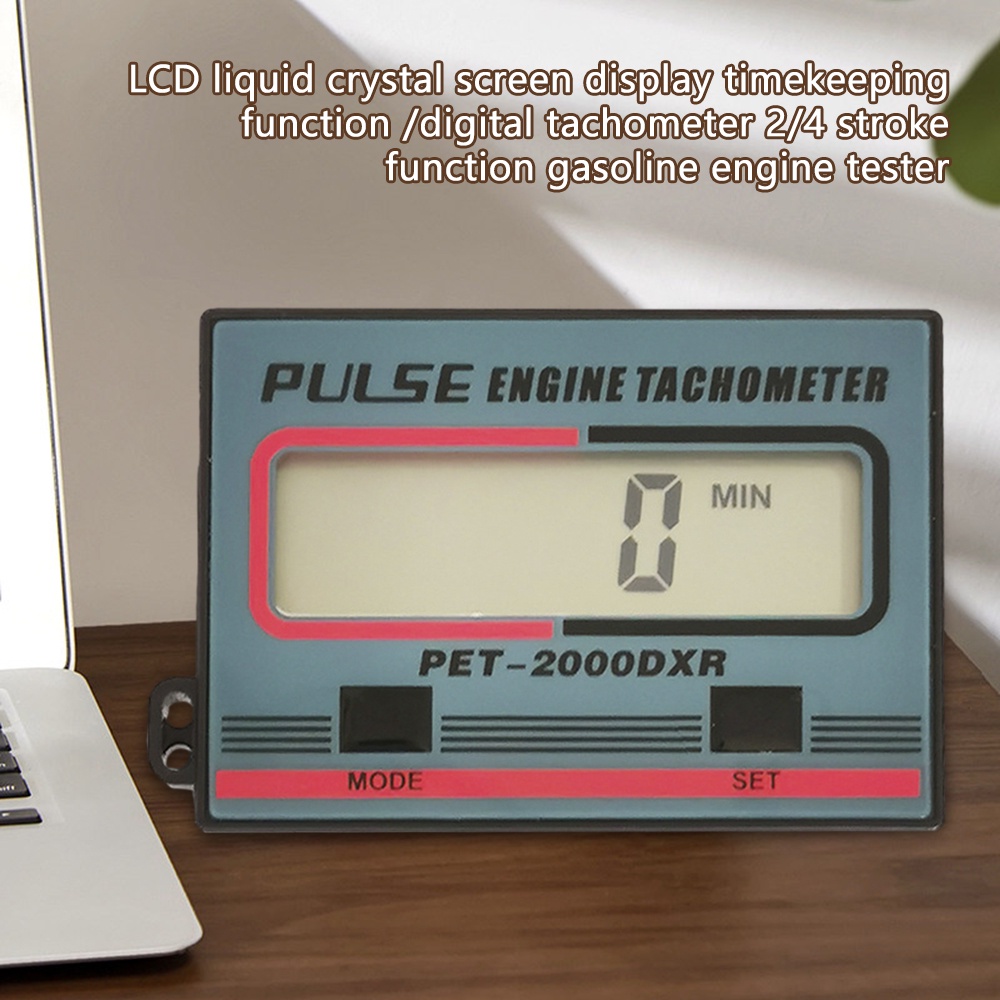 Jual Pulse Engine Tachometer 100-30000 RPM Gauge Digital Tach Hour ...