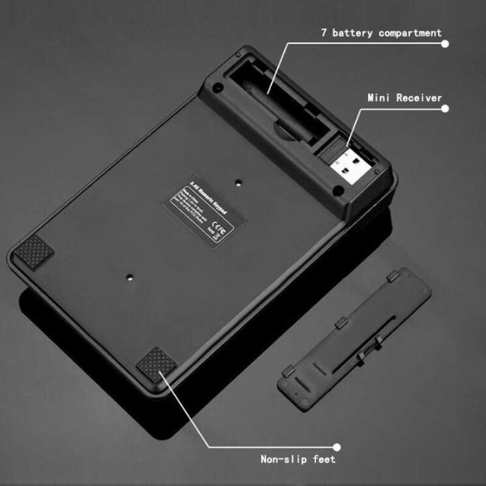 Jual Exotech - Keyboard Wireless Numeric Numpad Keypad Number Angka ...