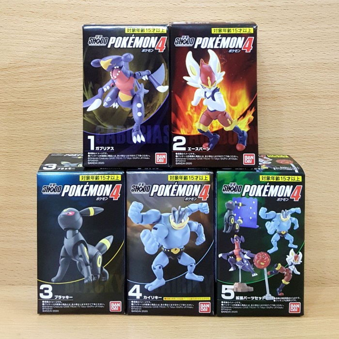Jual SHODO Pokemon 4 [5/SET] Garchomp Cinderace Umbreon Machamp Effect ...
