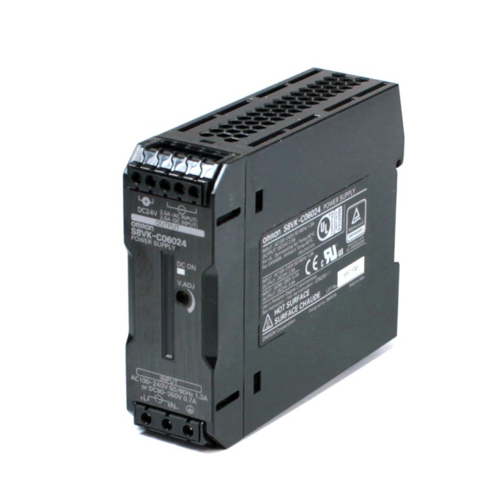 Jual Power supply S8VK - C06024 Omron ( DIN rail mount - 24V DC 2.5A ) | Shopee Indonesia