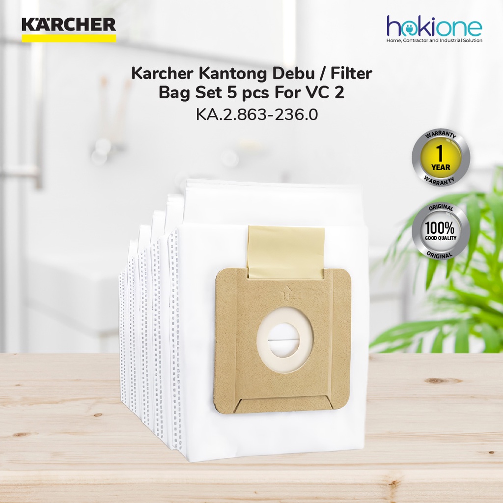 Jual Karcher Fleece Filter Bag Set Package / Kantong Debu For VC 2 ...