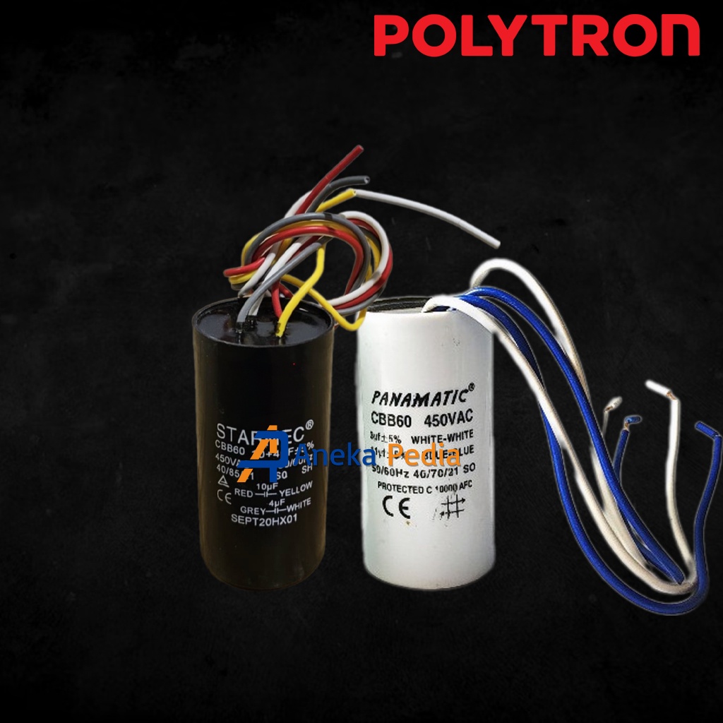 Jual terbaru- 4+10 uF Kapasitor POLYTRON 8 Kg PWM 8363 8366 8368 8369 ...