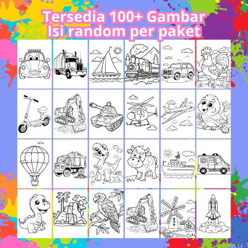 Jual Kertas Gambar Anak Coloring Pages Kertas Mewarnai Anak Ukuran A5 ...