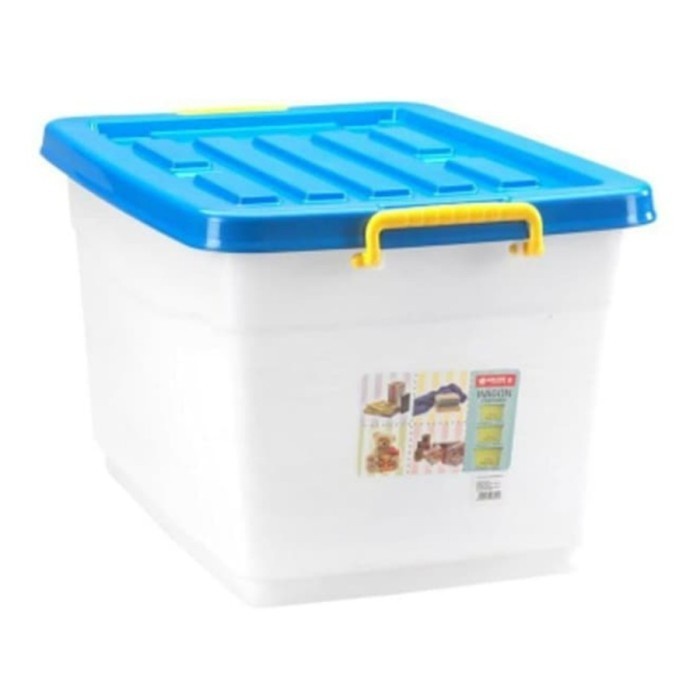 Jual PREMIUM Box Container 50 Liter Roda Wagon Lion Star VC 15 Plastik ...
