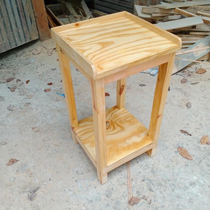 Jual PREMIUM meja dispenser/meja kayu jati belanda | Shopee Indonesia
