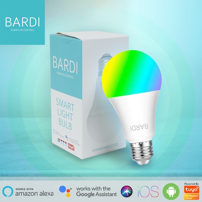 Jual New BARDI 9W RGB + WW Smart LIGHT BULB Wifi Wireless IoT Home ...