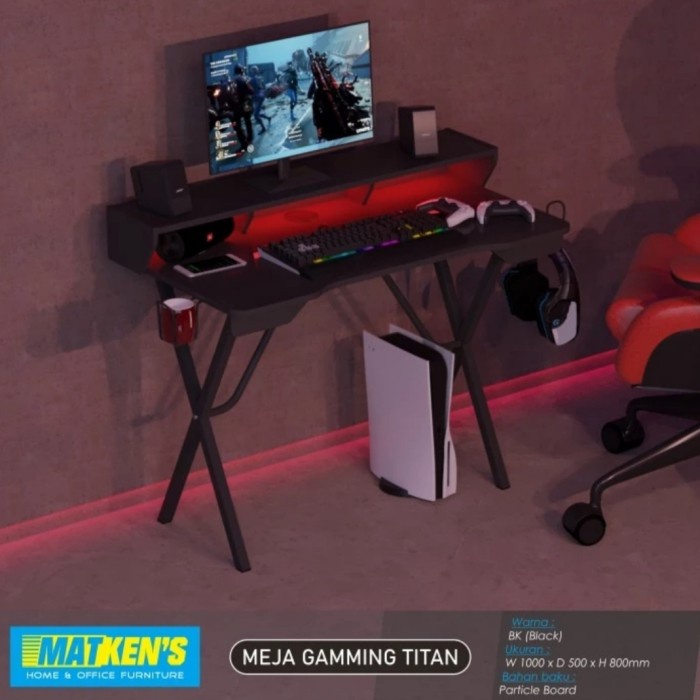 Jual Meja Game Gaming Meja Pc Meja Komputer Meja Belajar Tulis Meja ...