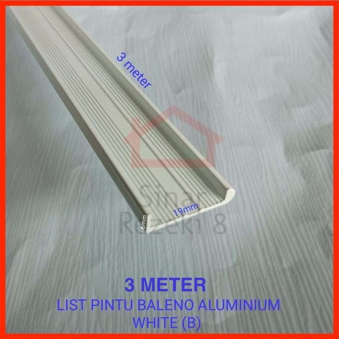 Jual JTTOP" PINTU ALUMINIUM PUTIH EDGING FRAME PROFIL LEMARI MINIMALIS ...