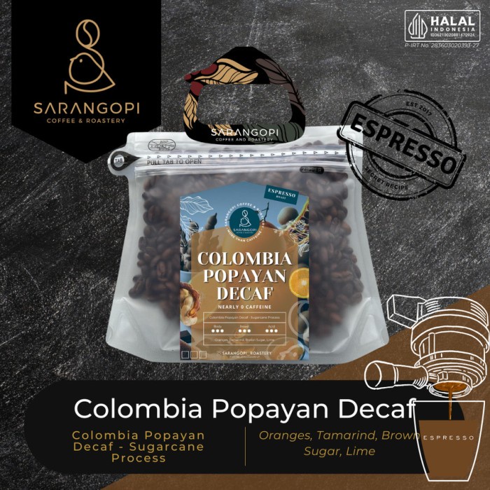 Jual Trosten X Sarangopi Roastery Popayan Decaf (Nearly 0 Caffeine ...