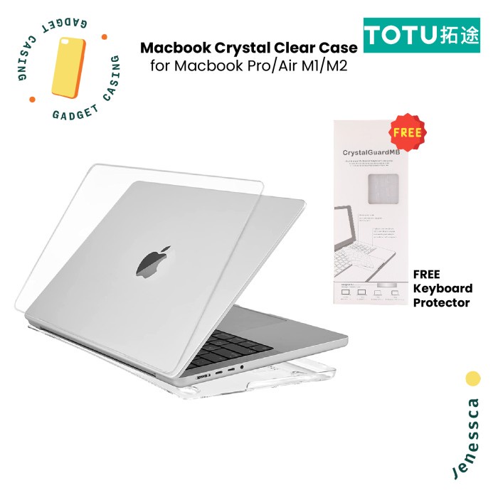 Jual Macbook Clear Case For Macbook Pro 13" M1/M2/Macbook Air 13" M2 ...