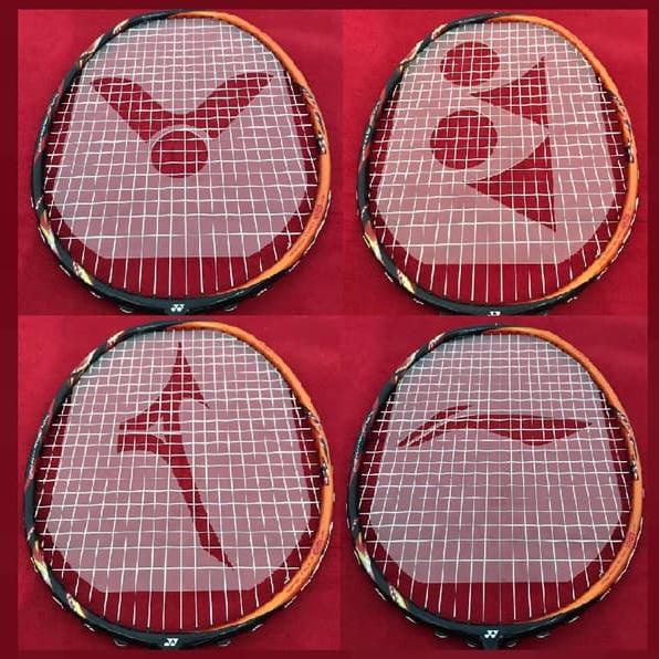 Jual (TopSeller) BADMINTON COVER STENCIL CARD LOGO RAKET CETAKAN SENAR ...