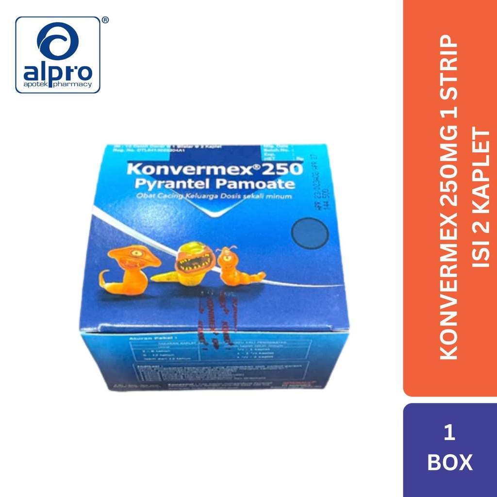 Jual Konvermex 250 Mg 10 Strip @2 Kaplet Obat Cacing | Shopee Indonesia