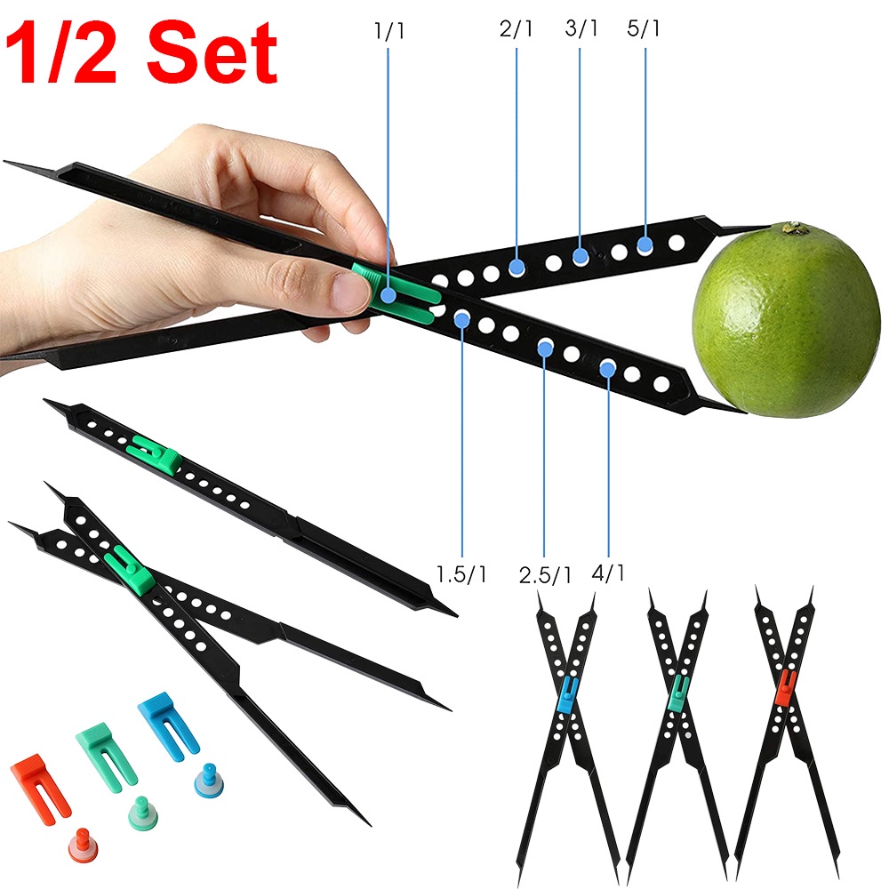 Jual 1/2 Set Multifunction Adjustable Proportional Scale Divider ...