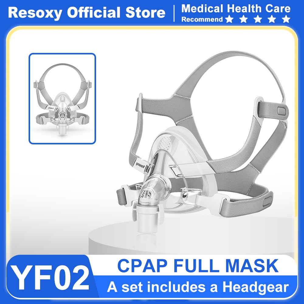 Jual NEW YuWell YF-02 Cpap Mask with Headgear Full Mask Auto CPAP APAP ...