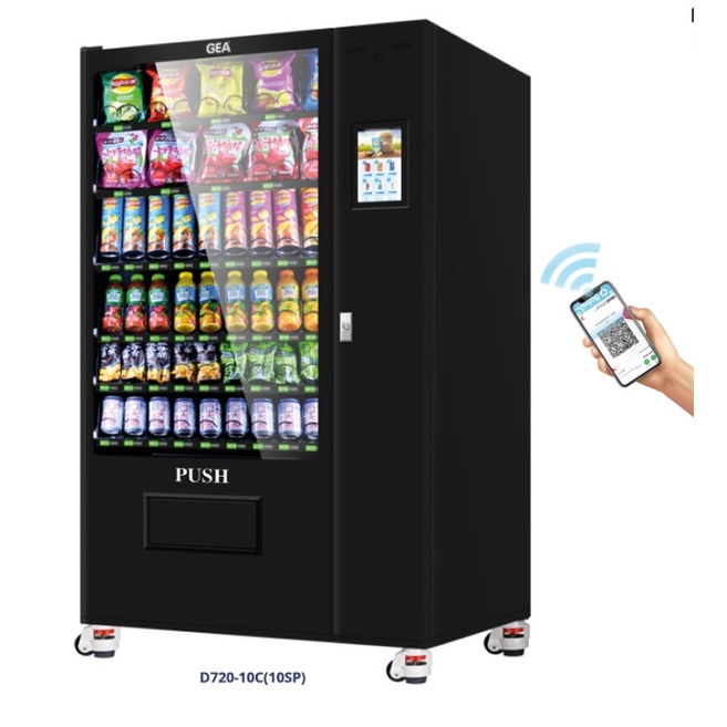Jual Vending Machine QRIS Touch Screen Sistem Spiral / GEA D720-10C ...
