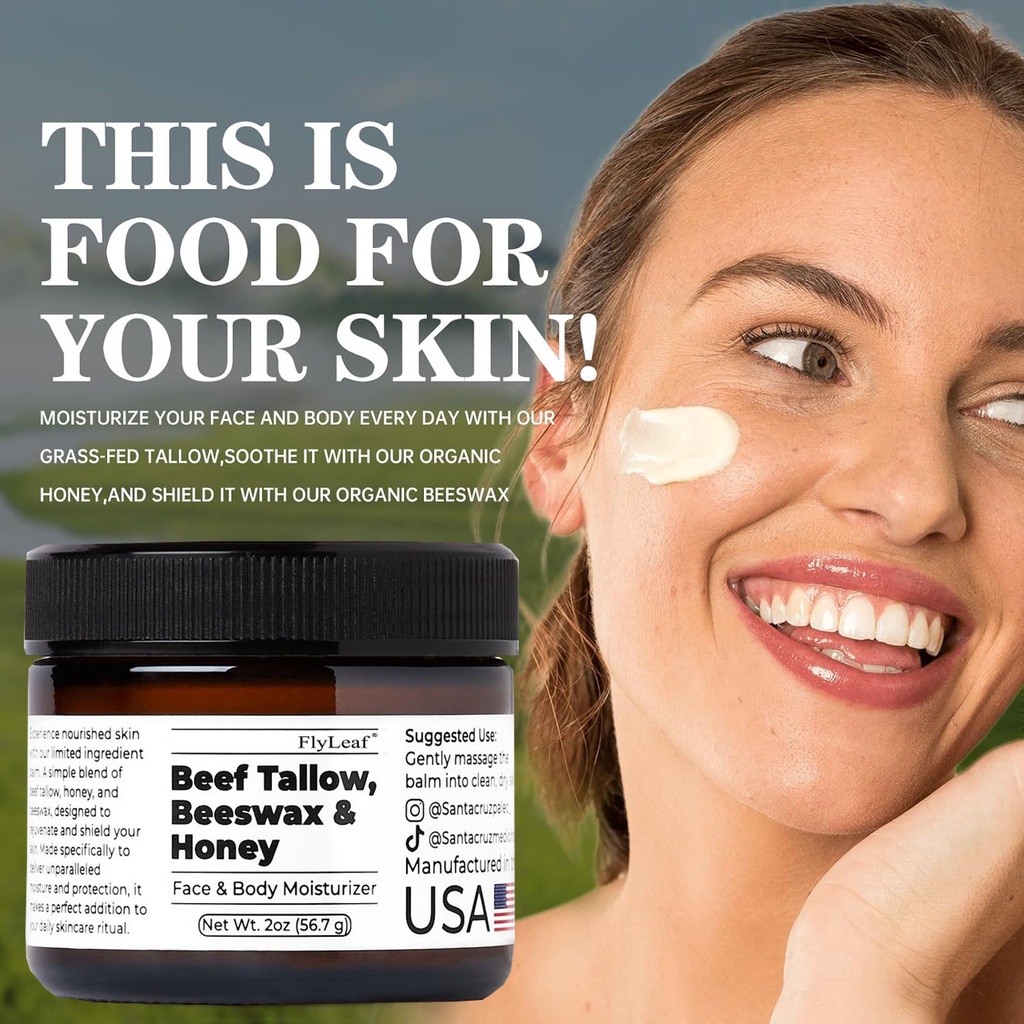 Jual NEW WHIPPED BEEF TALLOW AND HONEY BALM MOISTURIZING BEEF TALLOW ...
