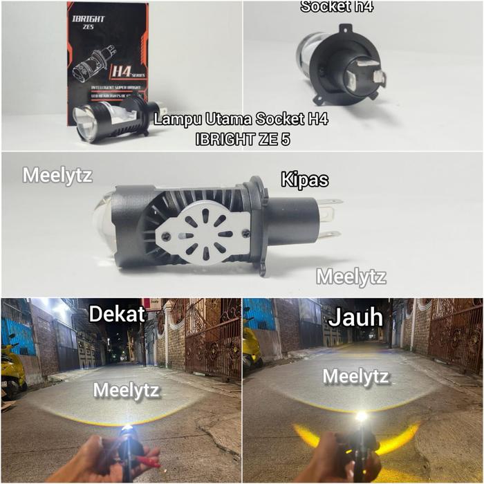Jual IBRIGHT ZE 5 - Premium Lampu Utama LED H4 Original IBRIGHT ZE5 ...