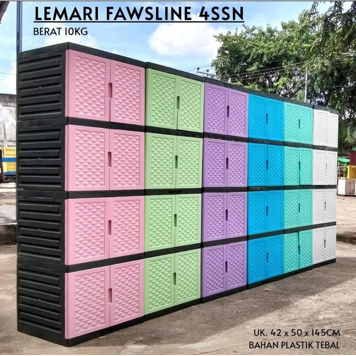 Jual Lemari Plastik susun 4 mini fawsline Furniture | Shopee Indonesia